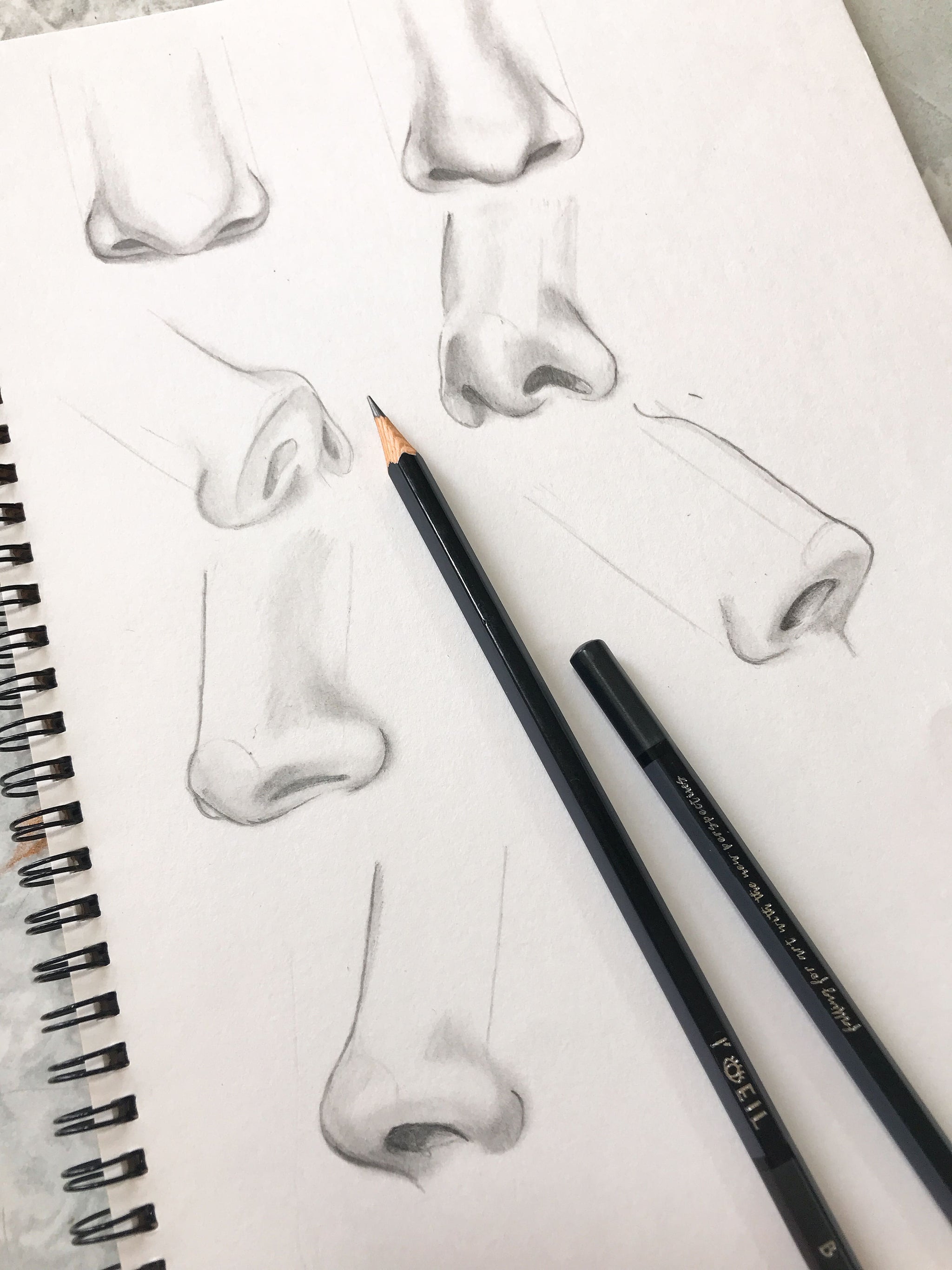how to draw nose real
