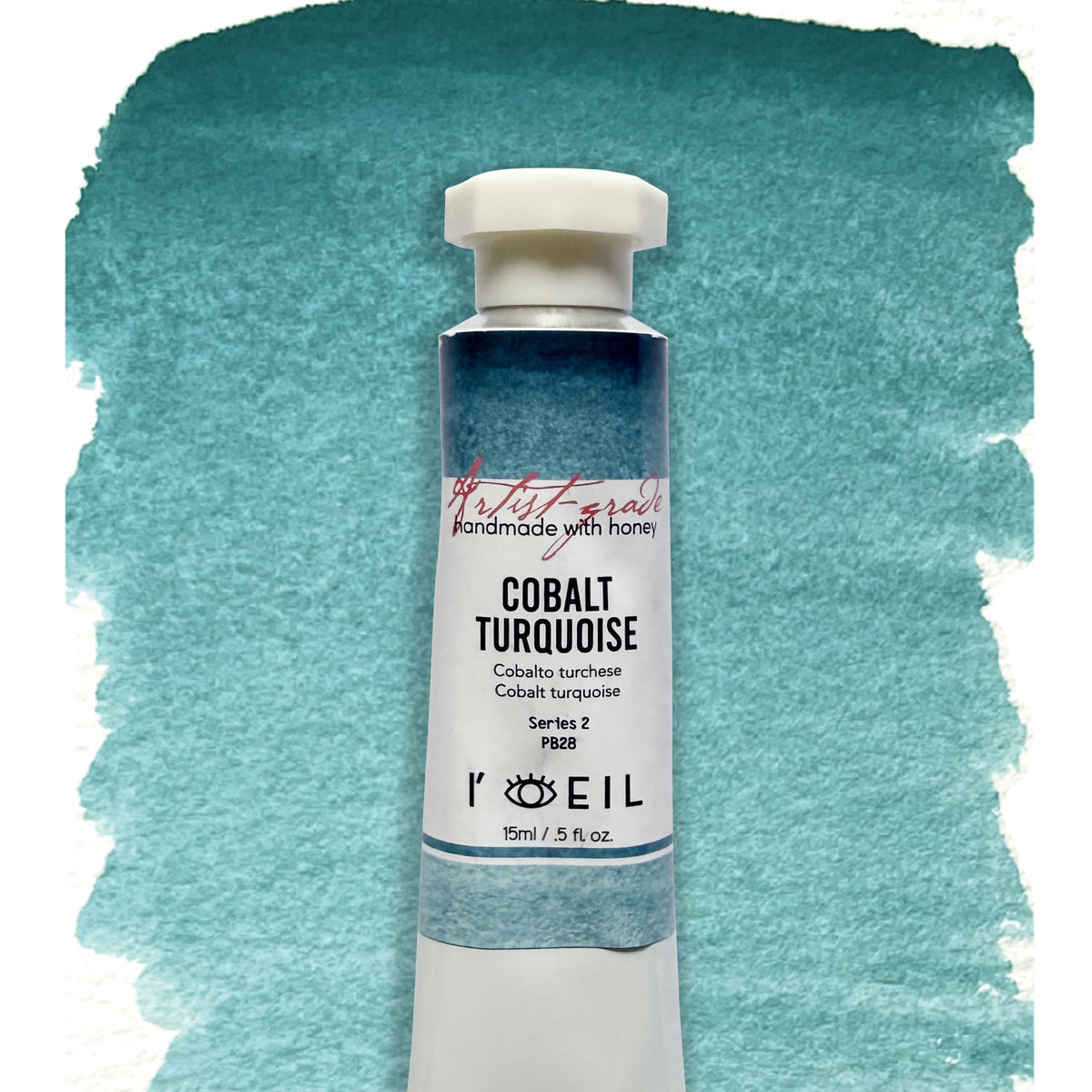 Cobalt Turquoise PB36 - Artist Grade Handmade Honey Based Watercolor ...