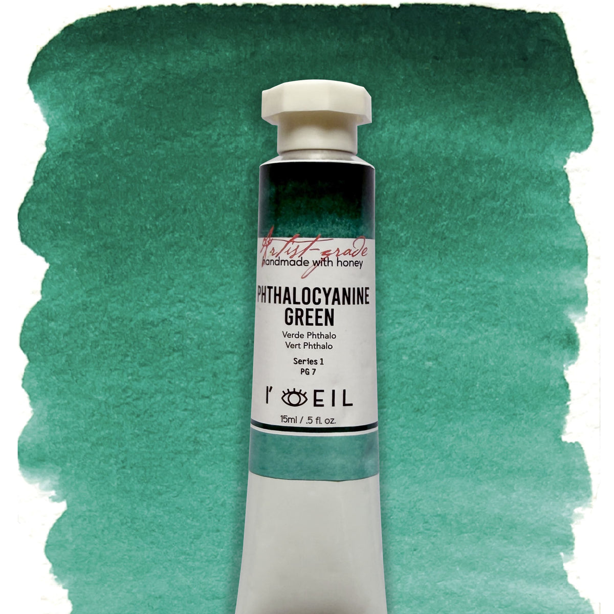 Phthalocyanine Green PG7 - Artist Grade Handmade Honey Based Watercolor ...