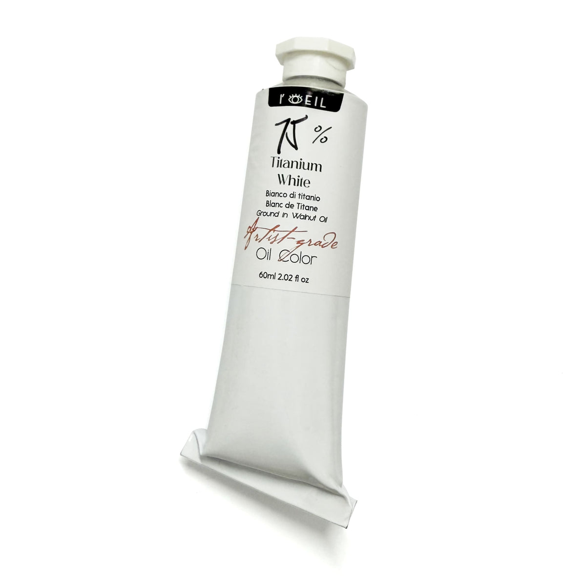 Titanium White PW6 Walnut Oil Traditional Artist Oil Paint 60ml – Loeil ...
