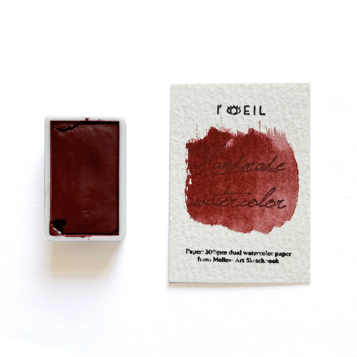 Iron Zirconium Red - Artist Grade Handmade Honey Based Watercolor Paint ...
